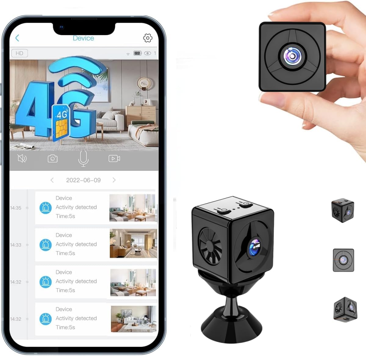 Amazon.com : LITURTOO Hidden Spy Camera, HD 1080P WiFi Mini Camera ...