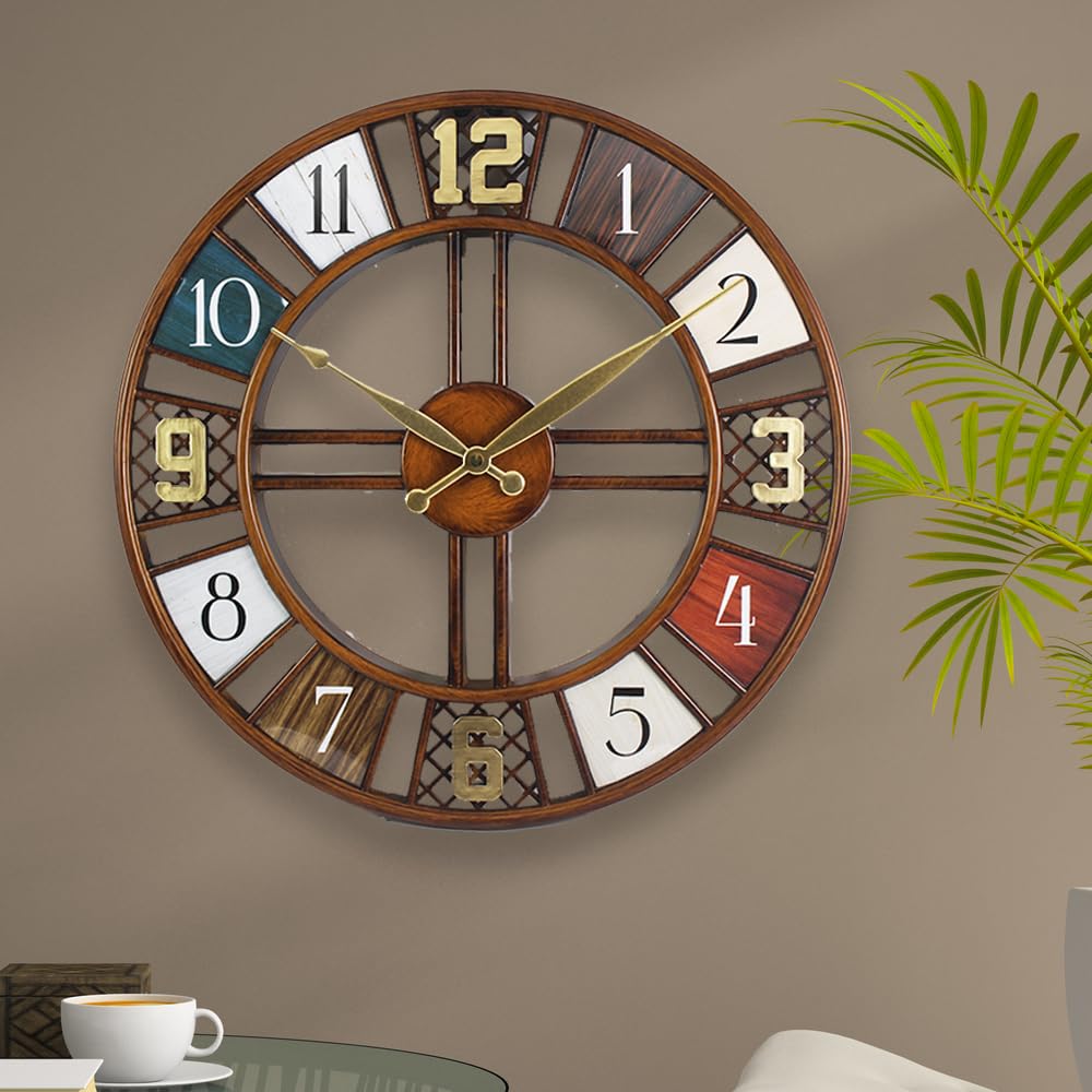 Buy The Clock Factory - Vintage and Rustic Looking Multicolored Plastic ...