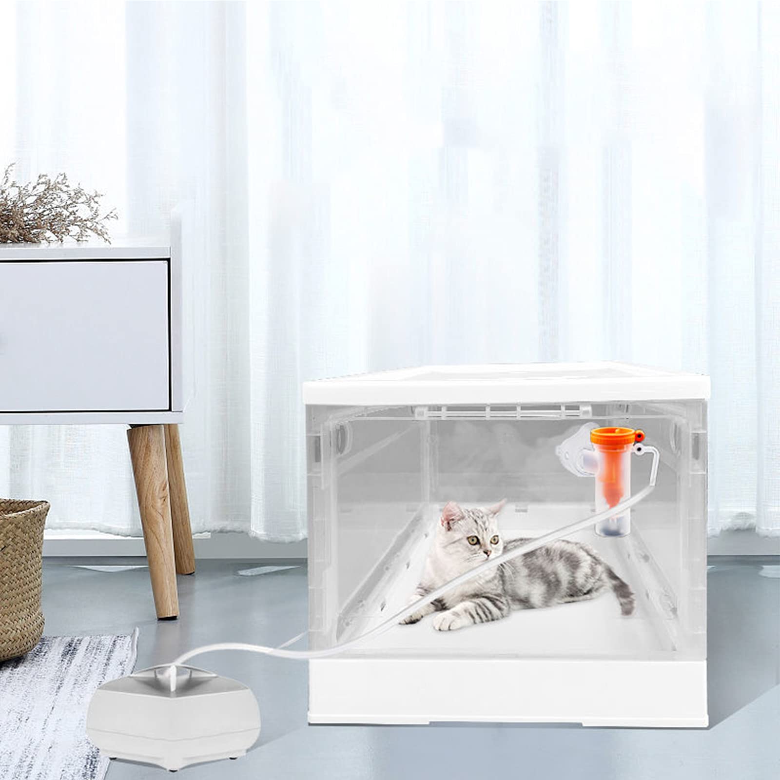 Pet Dog Cat Animal Oxygen ICU Cage, Nncubator, Large PET Brooder ...