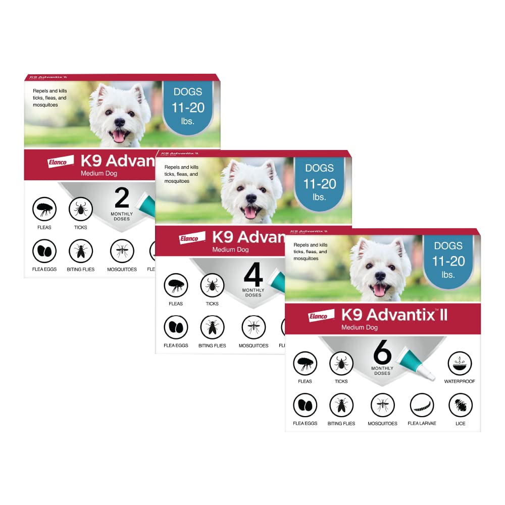 Amazon.com : K9 Advantix II Medium Dog Vet-Recommended Flea, Tick ...