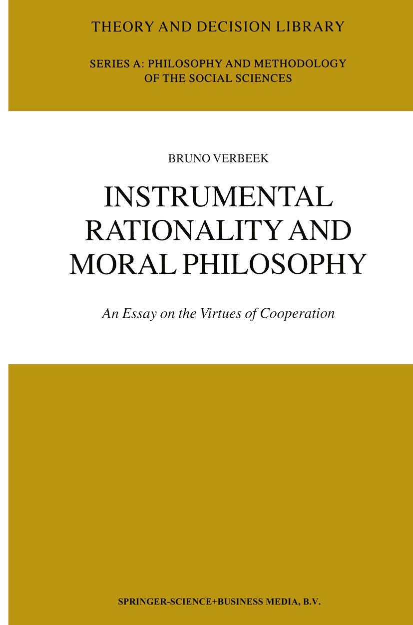 Amazon.com: Instrumental Rationality and Moral Philosophy - An Essay on ...