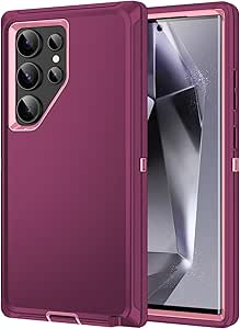 Amazon.com: RegSun for Samsung Galaxy S25 Ultra Case,Shockproof 3-Layer Protection [Without ...