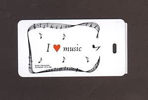 Amazon.com: Music Treasures Co. I Music Luggage Tag Pack of 3 : Health ...