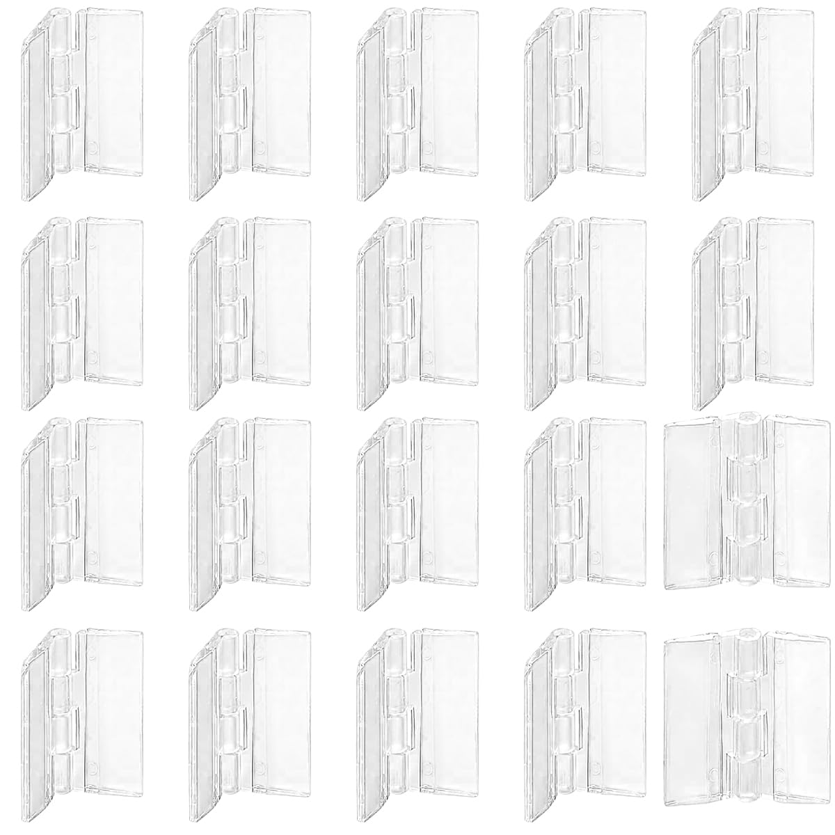 20 PCS Clear Mini Plastic Hinges Acrylic Hinges Mini Hinge Transparent ...