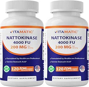 Vitamatic- “2 Paquetes de Suplemento Natokinasa 4,000 porciones de FU ...