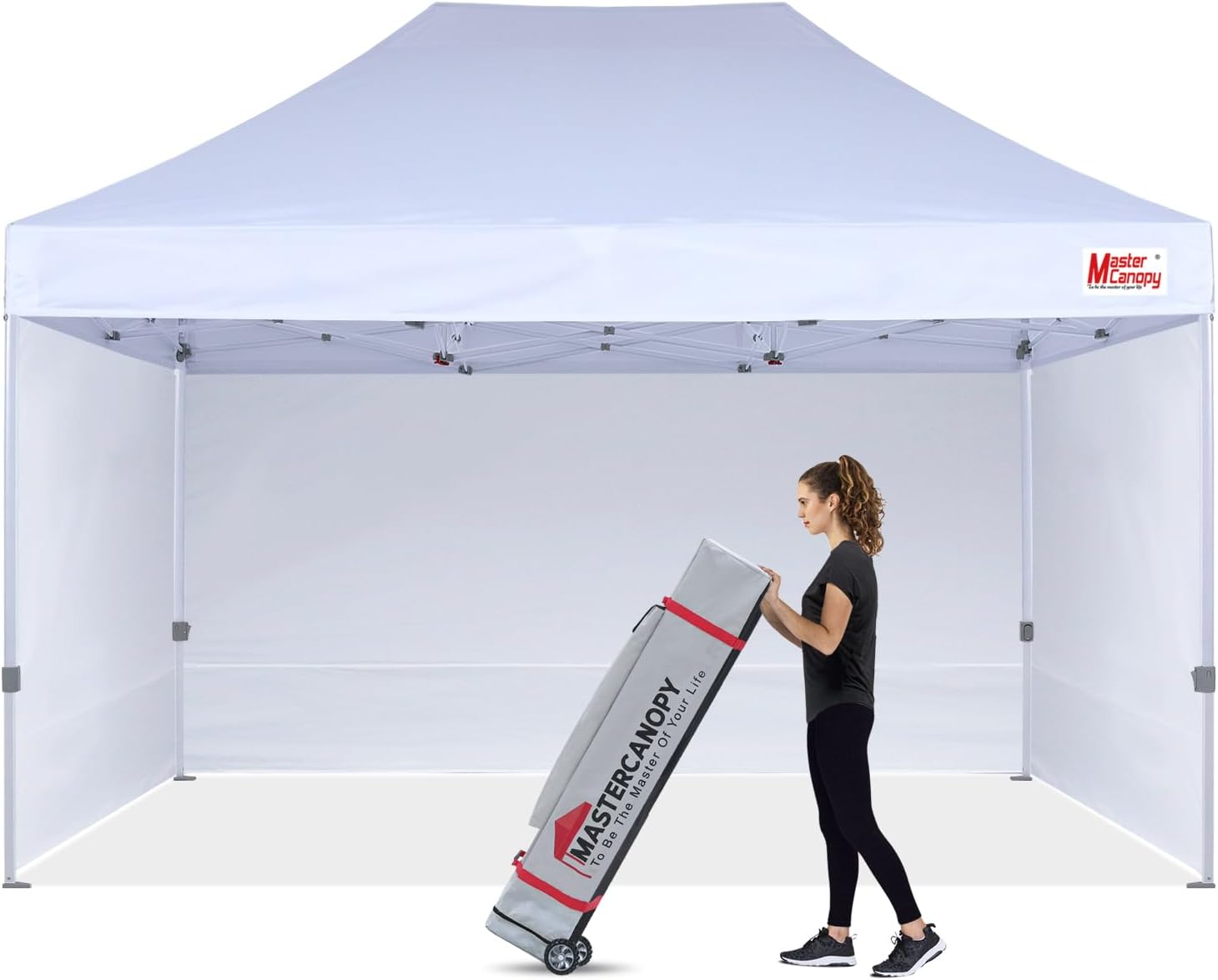Amazon.com : MASTERCANOPY Heavy Duty Pop-up Canopy Tent with Sidewalls ...