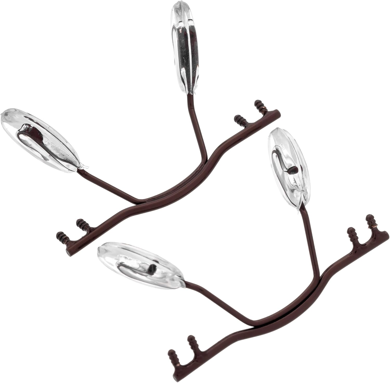 Amazon.com: HALLMERS 2pcs Brown 32mm Rimless Glasses Nose Bridge Pads ...