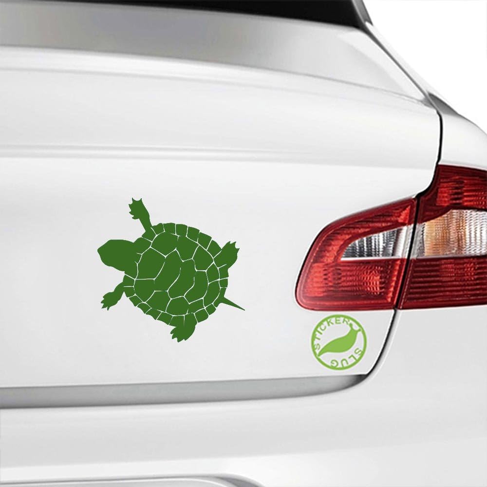 Amazon.com: Snapping Turtle Decal Sticker (green, 8 inch, mirrored ...