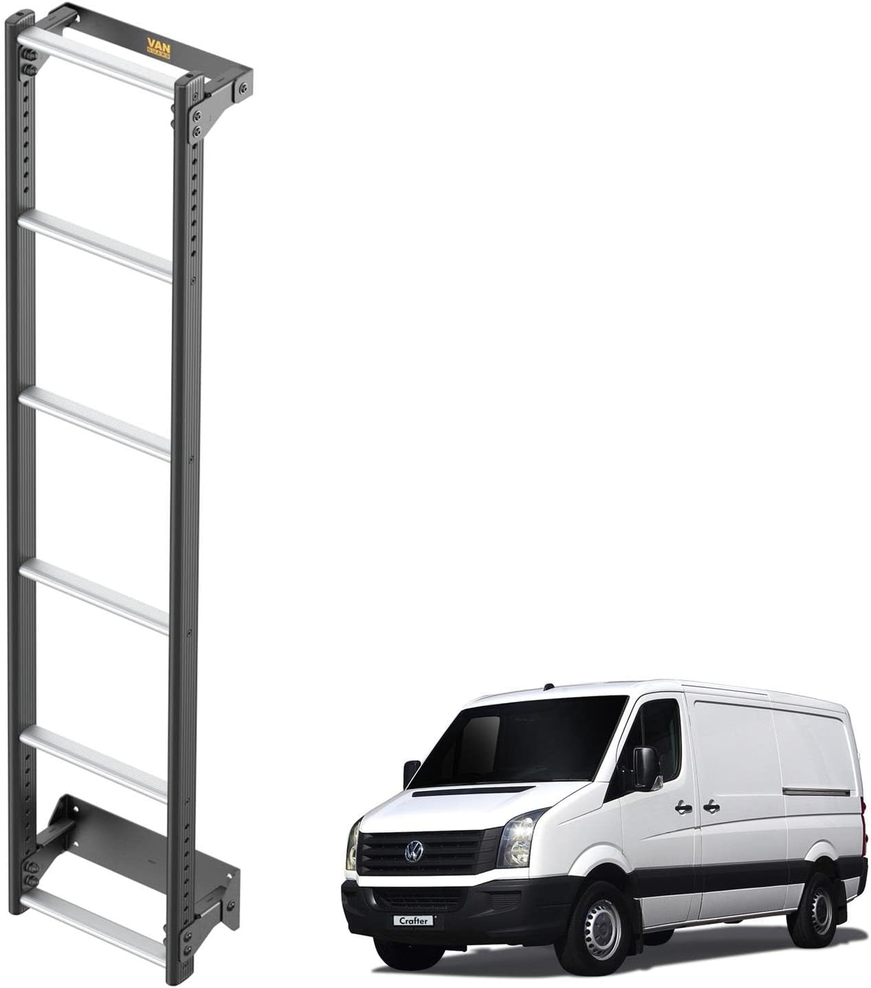 Van Guard ULTILadder for VW Crafter (06-17) [H1] 6-Step Heavy-Duty Hard ...