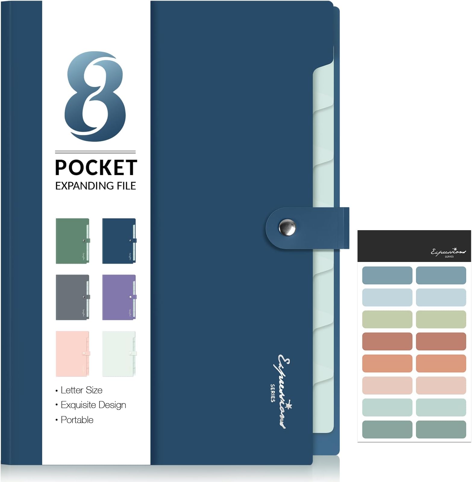 Amazon.com : DocIt 8 Pocket Folder, Multi Pocket Folder Perfect for ...