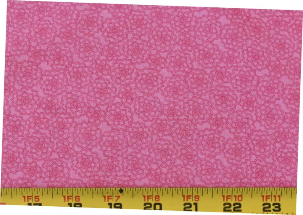 Amazon.com: Fabric 42" Wide Pink Calico on Light Pink Fabric, Calico ...