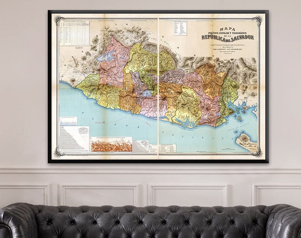 Mg Global The First Large Format Map Of El Salvador | Desertcart KUWAIT