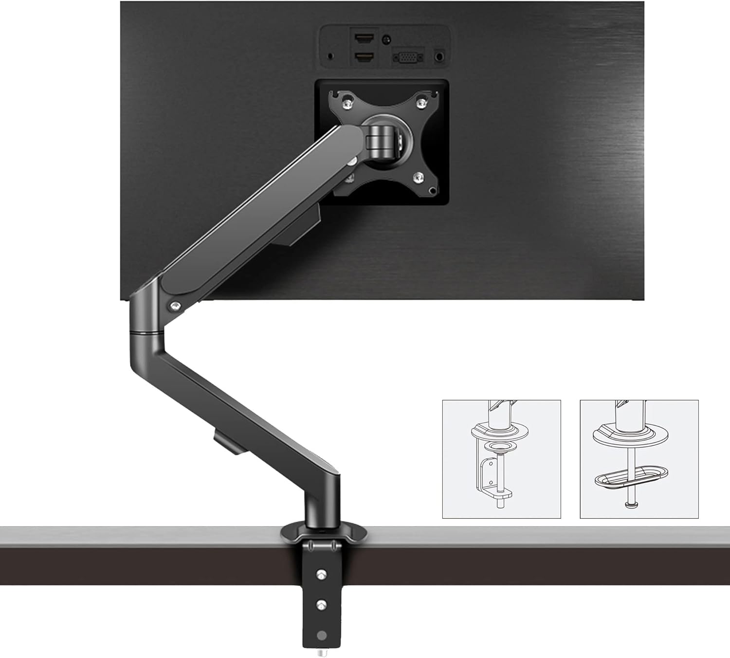 Monitor Arm, Monitor Desk Mount Single Arm Stand, Necomi Full Motion ...