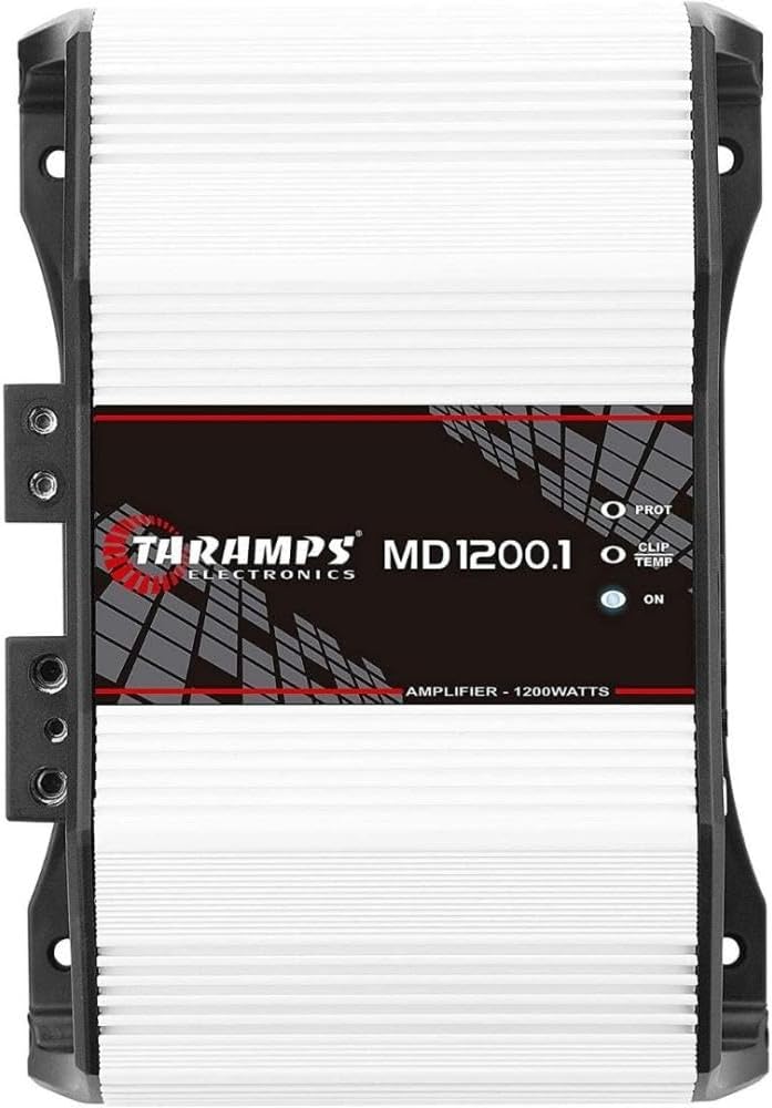 Amazon.com: Taramps MD 1200.1 Monoblock Amplifier 1 Ohm 1200 Watts Rms ...