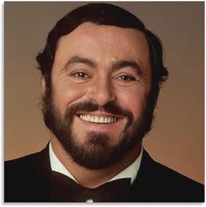 Amazon.com: Luciano Pavarotti Poster Wall Art Poster Scroll Canvas ...