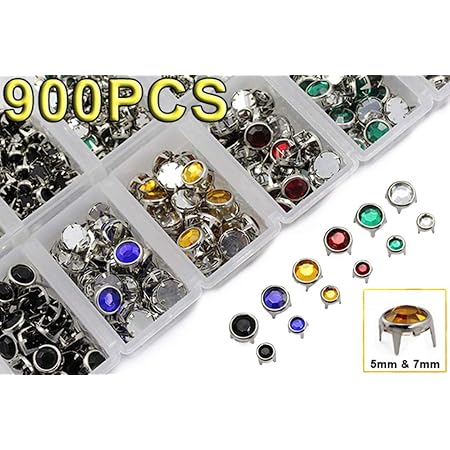 Amazon.com: Bedazzler Supplies Rhinestone Stud Refills - Mixed Sizes ...