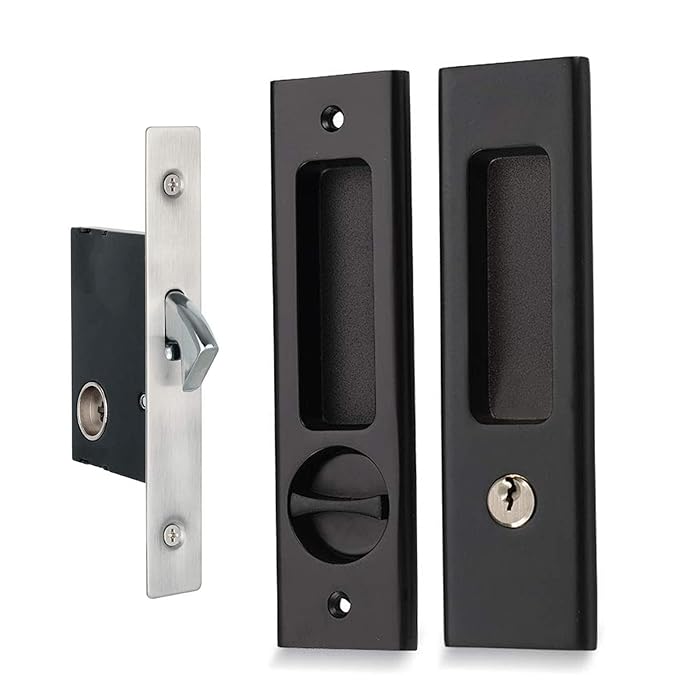 Handles Handle With Key Sliding Door Lock Key Recessed Door Handle ...