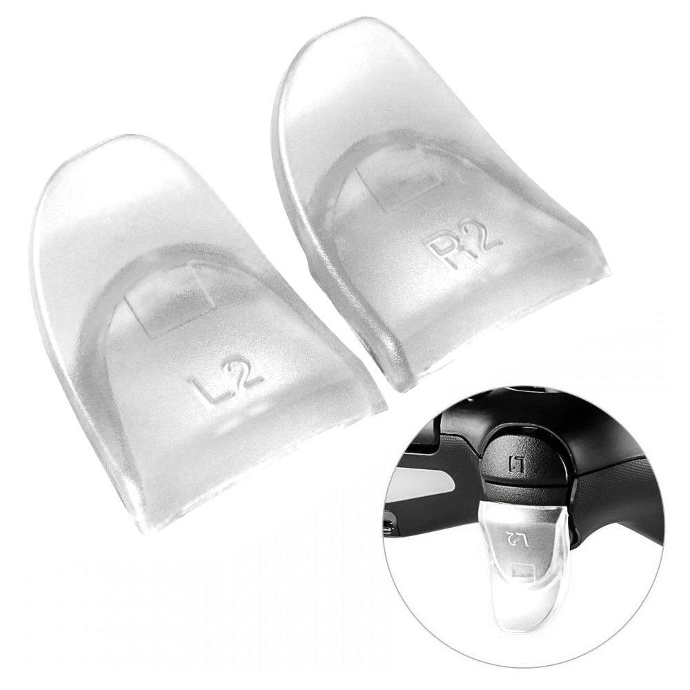 Amazon.com: 1Pair Clear L2 R2 Button Trigger Extender Extension for PS4 ...