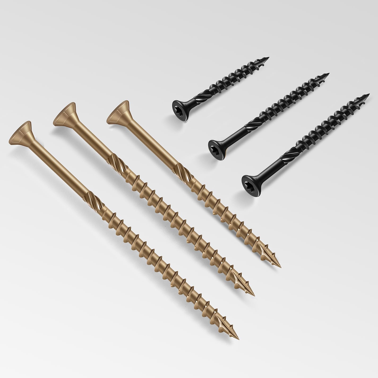 Snapklik.com : BNUOK #14 Deck Screws 3 Inch Exterior Decking Wood ...