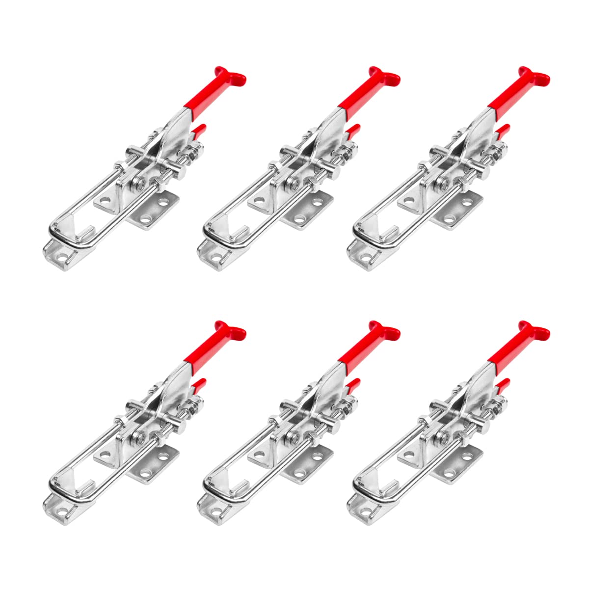 POWERTEC 6PK Toggle Clamp, 700 lbs Capacity, 431 Self-Lock U-Bolt ...