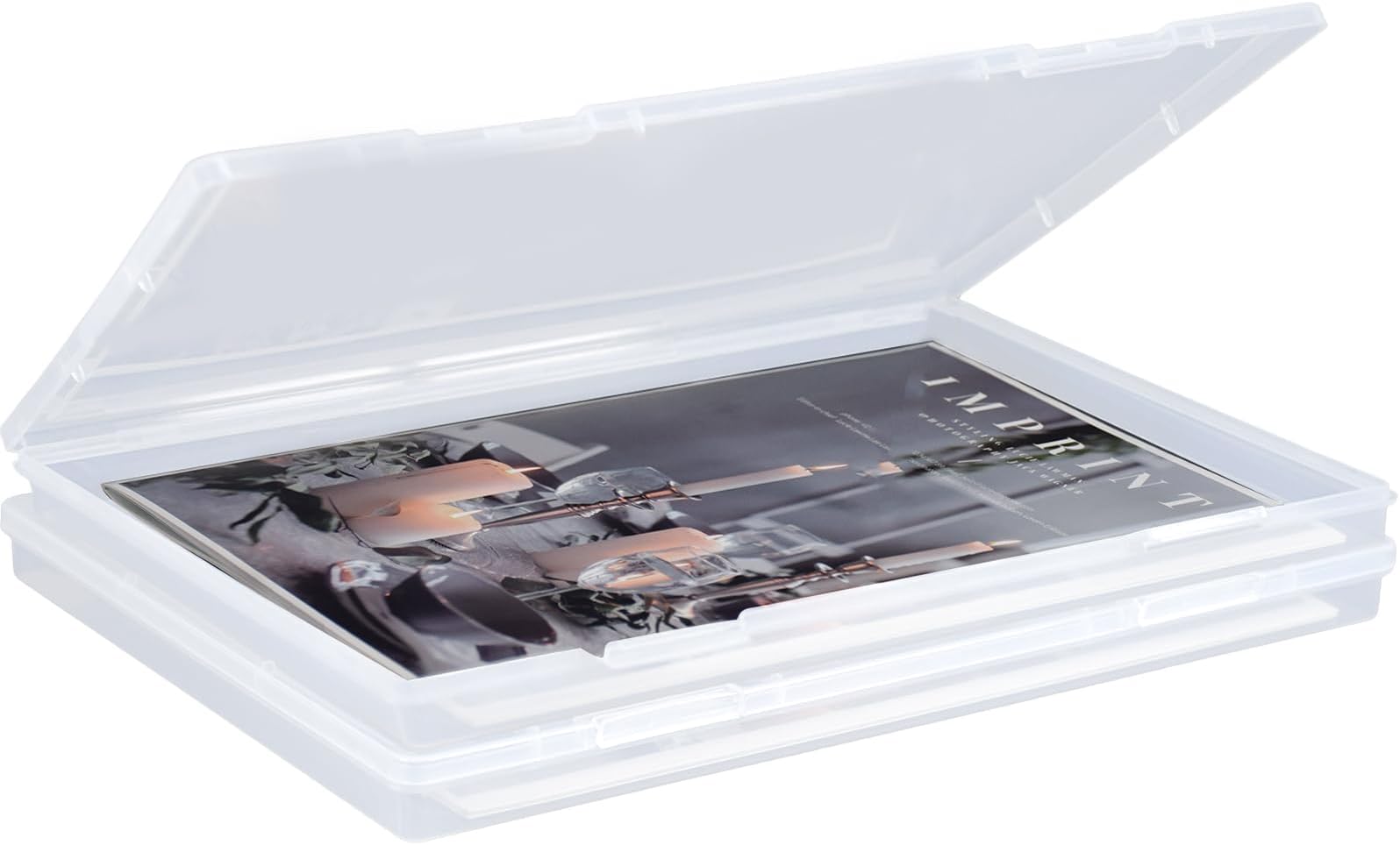 Amazon.com: Marte Vanci Clear A4 Paper Storage Box with Lids Portable ...