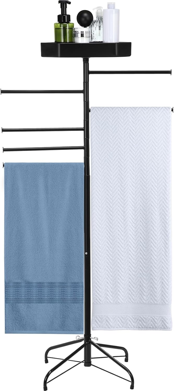 Amazon.com: Tandefio Pool Towel Rack Outdoor Patio Towel Holder 59 Inch ...