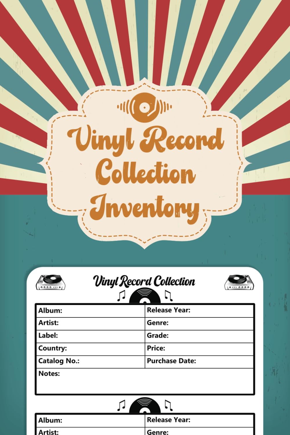 Vinyl Record Collection Inventory | Vinyl Record Collector Log Book | A ...