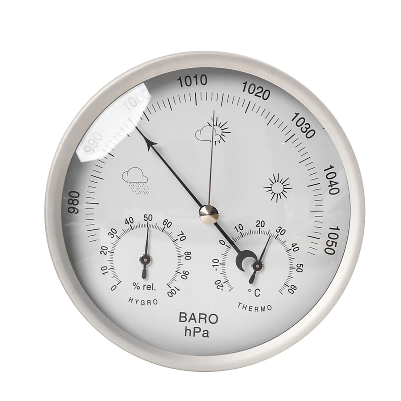 Amazon.com: 3 in 1 Outdoor Barometer Thermometer Hygrometer - 5in ...
