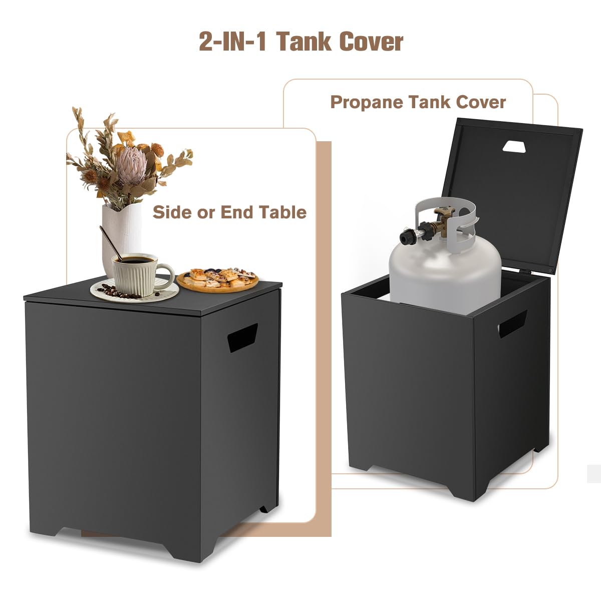 Snapklik.com : ThermoMate Propane Tank Cover Table, 20 LB Propane Tank ...