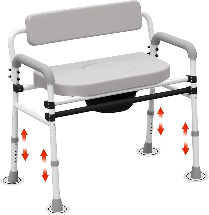 Amazon.com: SeatYuPro Super Wide & Secure Commode Toilet Chair ...