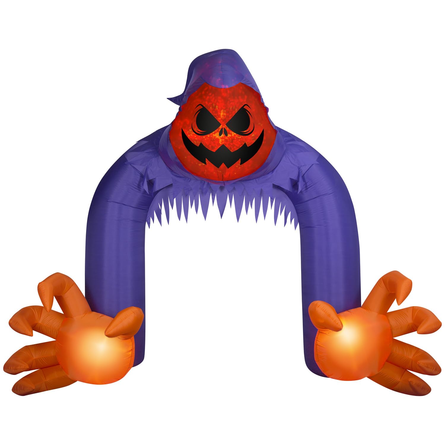Amazon.com: Gemmy Halloween Inflatable Jack O' Lantern Reaper Archway ...