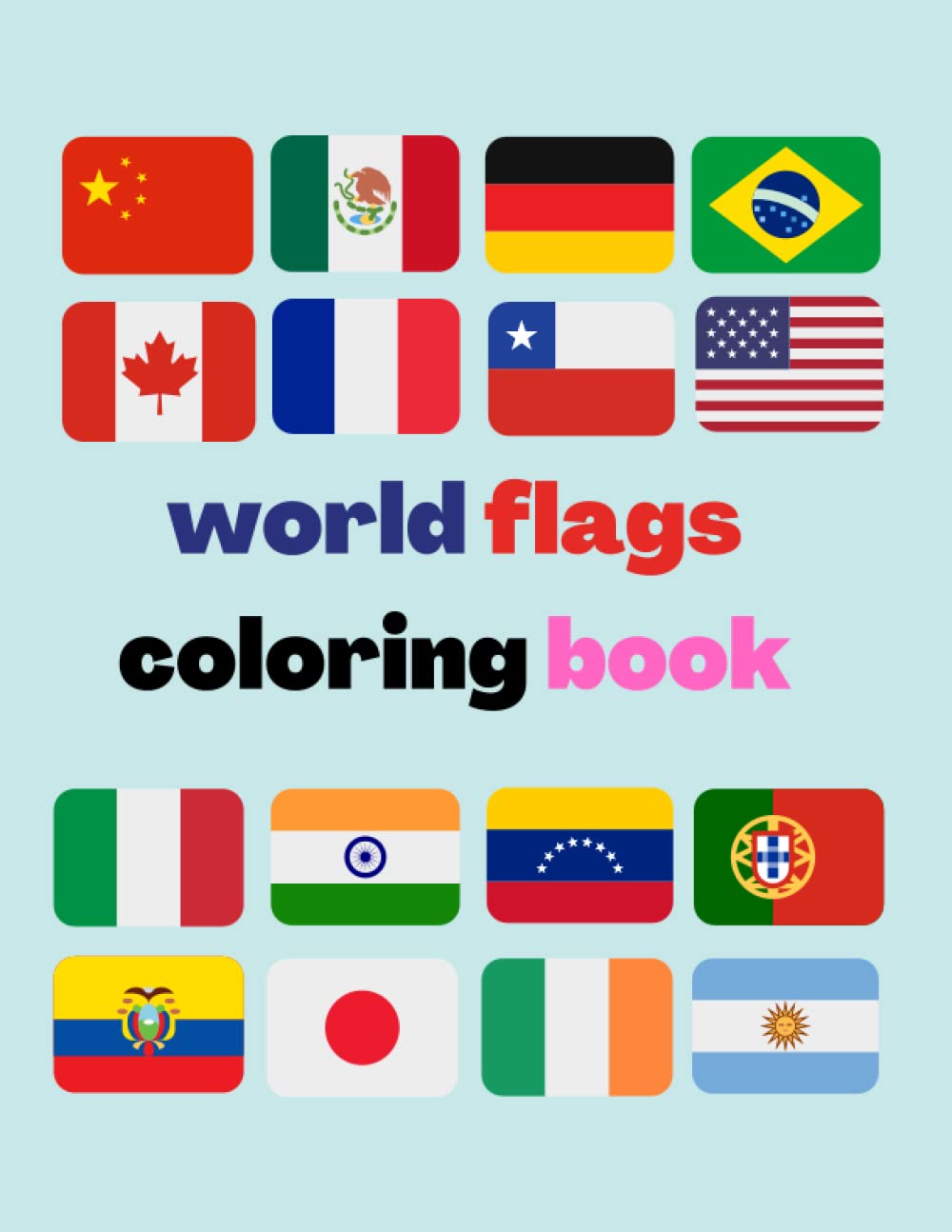 World Flags Coloring Book Flags And Capitals Of The World | Desertcart ...