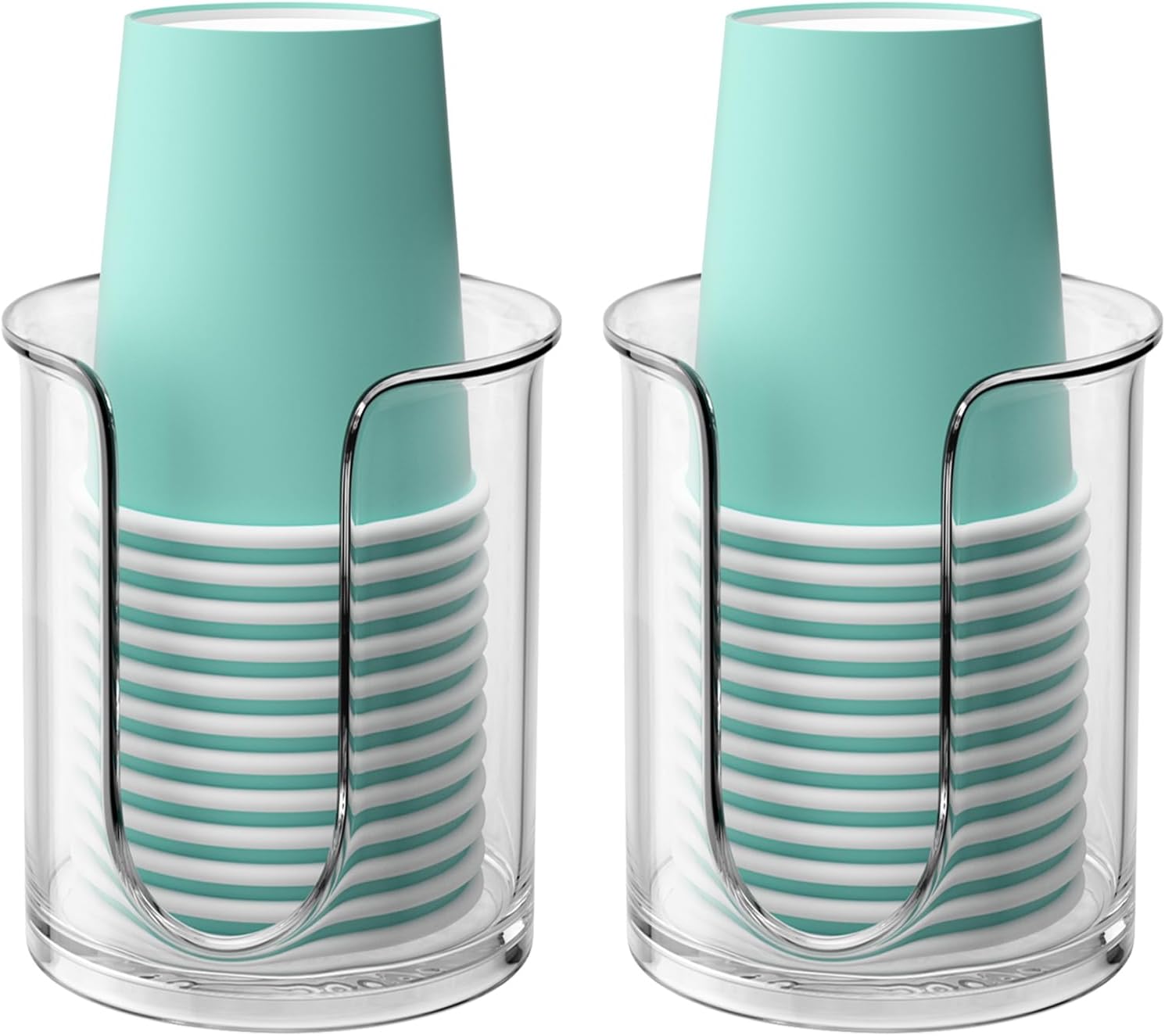 Amazon.com: BYAWAY Bathroom Cup Dispenser 5 oz Countertop,2 Pack ...