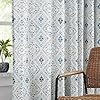 Amazon.com: Xwincel Boho Aztec Linen Semi Sheer Farmhouse Curtains, 84 ...