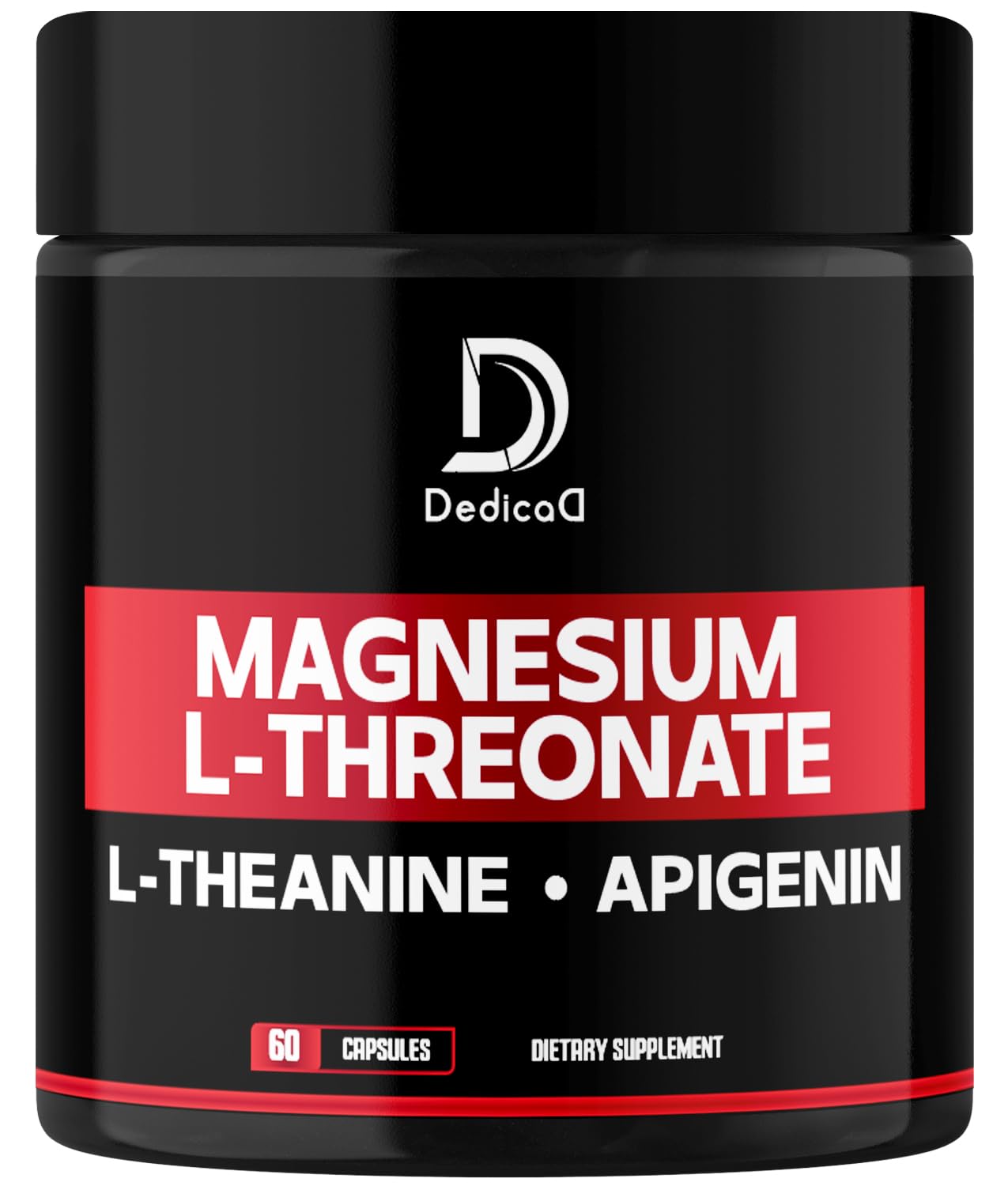 60 Capsules - 2250MG Magnesium L-Threonate with L-Theanine & Apigenin ...