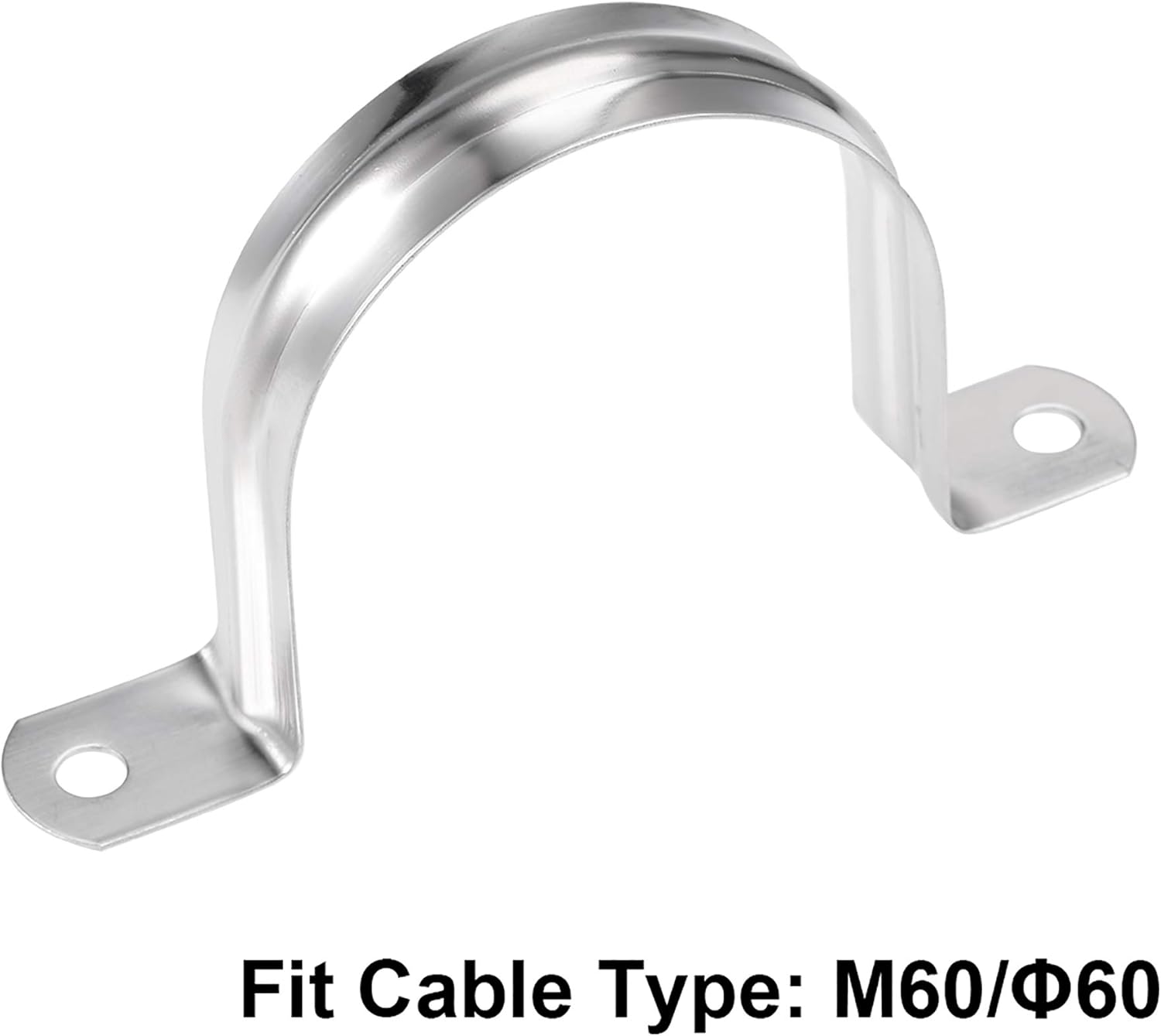 Stainless Steel Pipe Clips,Two Hole Tube Strap Tension Clips U-Tube ...