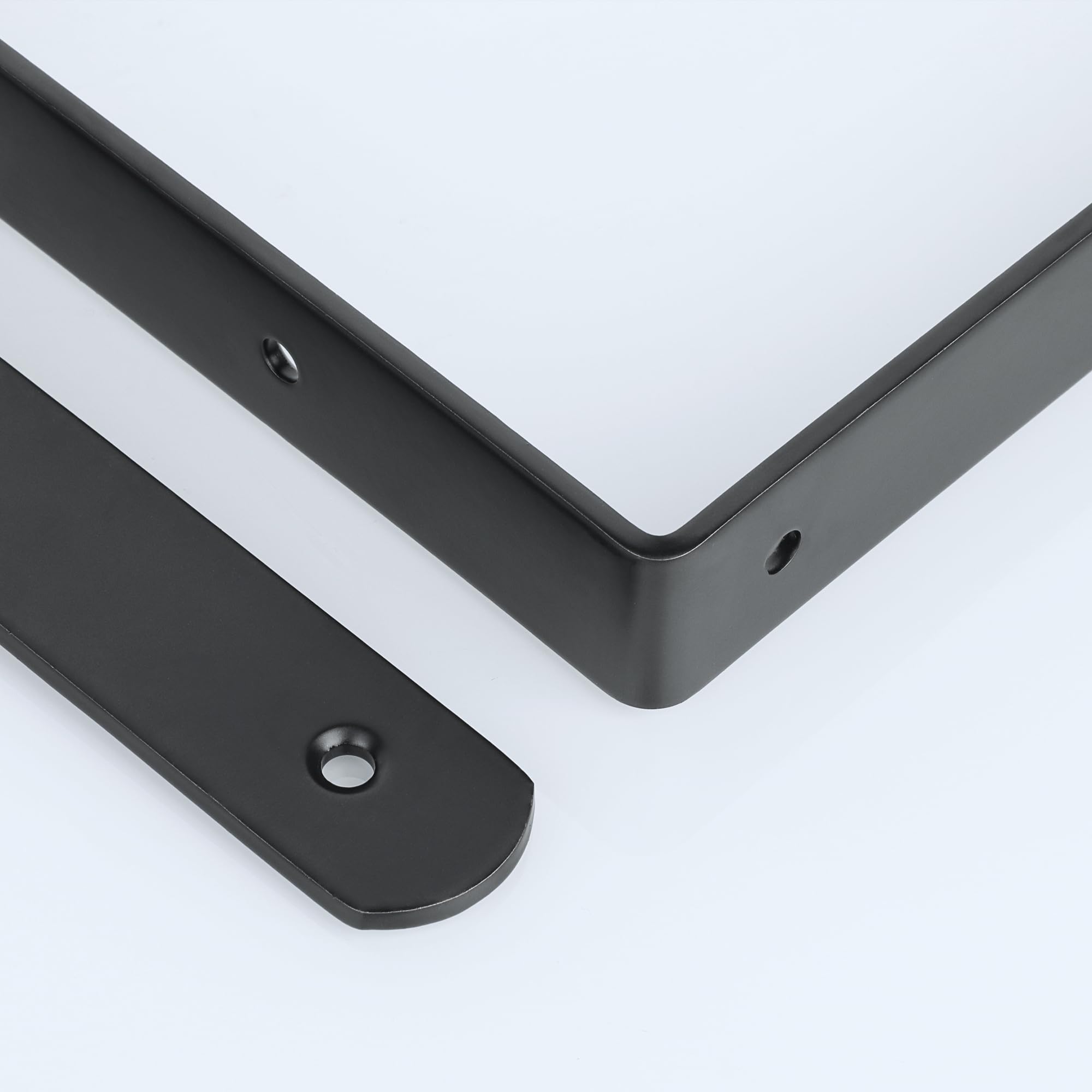 Snapklik.com : Alise Floating Shelf Brackets,Black Bracket For Shelves ...