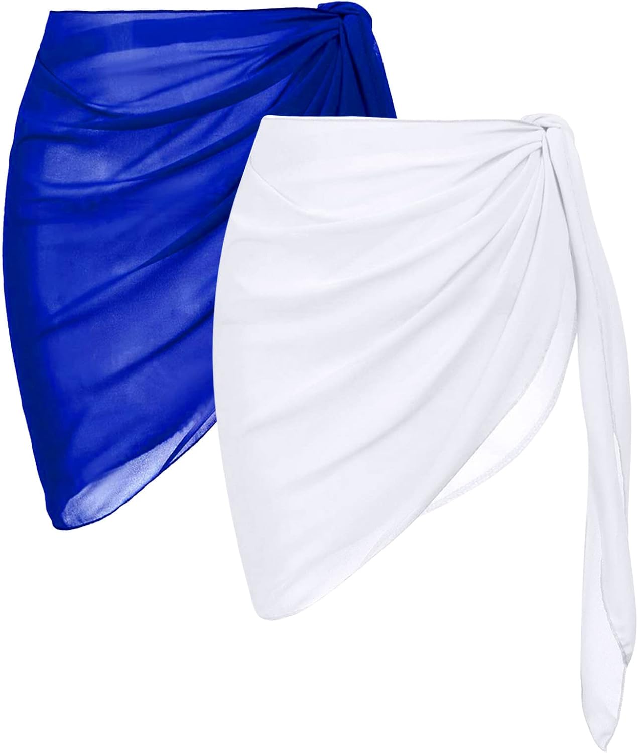 Lot de 2 paréos de plage en maille transparente pour femme - Jupe en ...