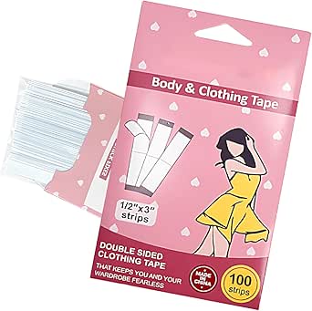 100pcs Double Sided Fashion Tape, Strong Adhesive Body Tape for Clothes ...