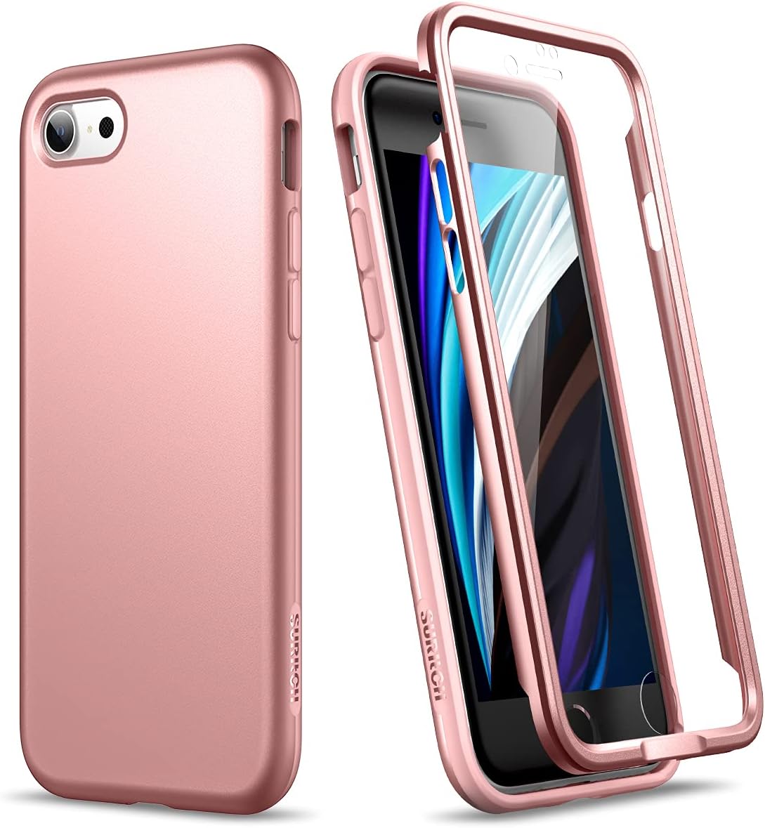 Amazon.com: SURITCH Case for iPhone SE 2020/iPhone 8/7,【Built in Screen ...