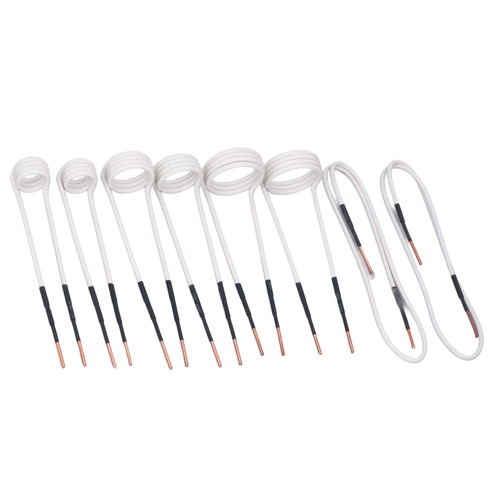 8Pcs Mini Induction Heater Inductor Coil Kit 2.5mm Brass Core Electric ...