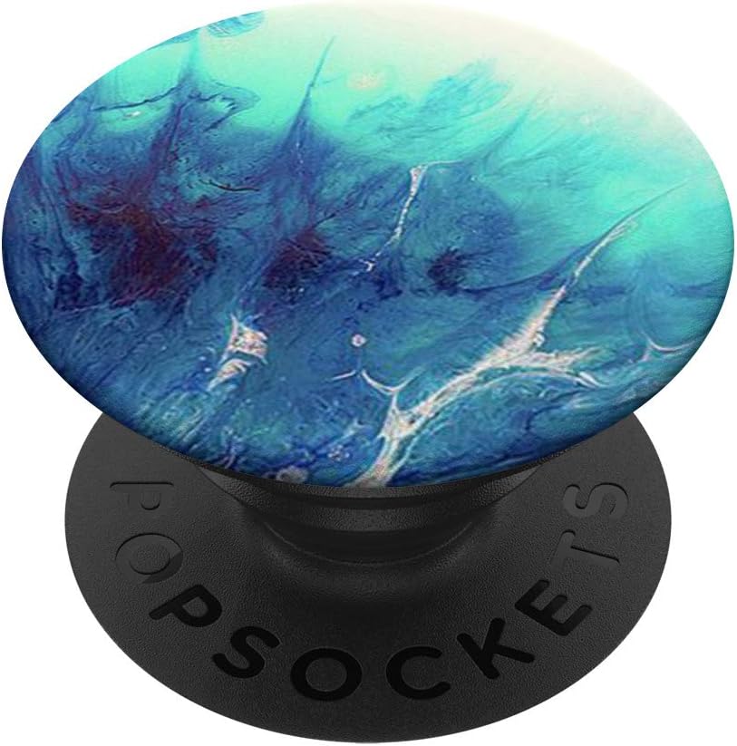 Amazon.com: Ink Pop Mount Socket Teal Blue Watercolor Clouds Design ...