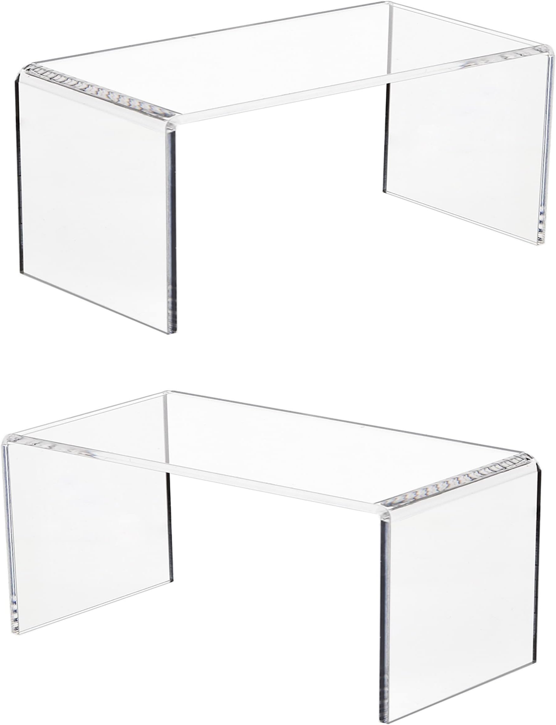Amazon.com: Plymor Clear Acrylic Rectangular Display Riser, 8 inch ...