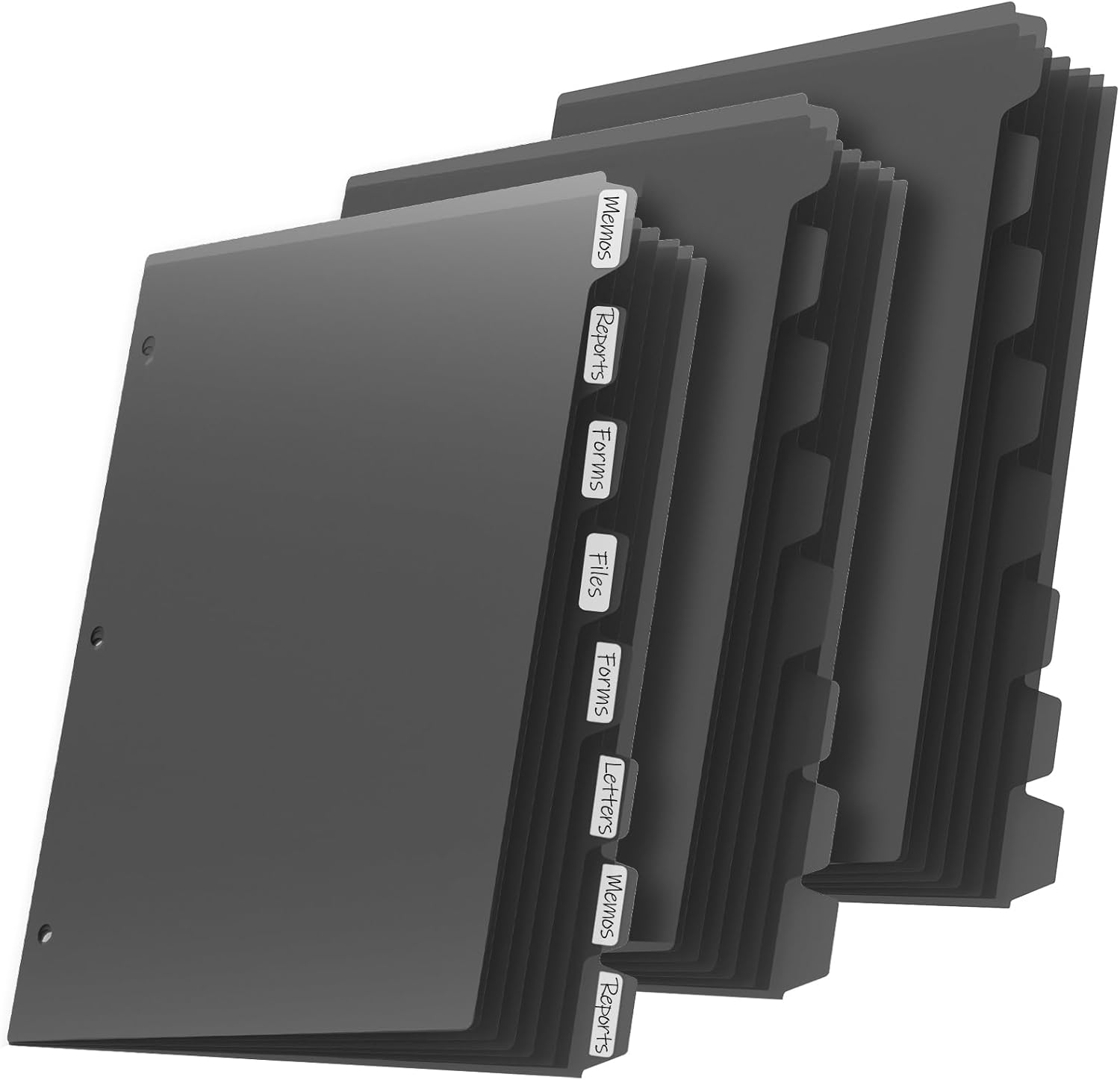 Amazon.com : HABGP 24Pcs/3 Set 3 Ring Binder Dividers with Tabs, 16 Pcs ...