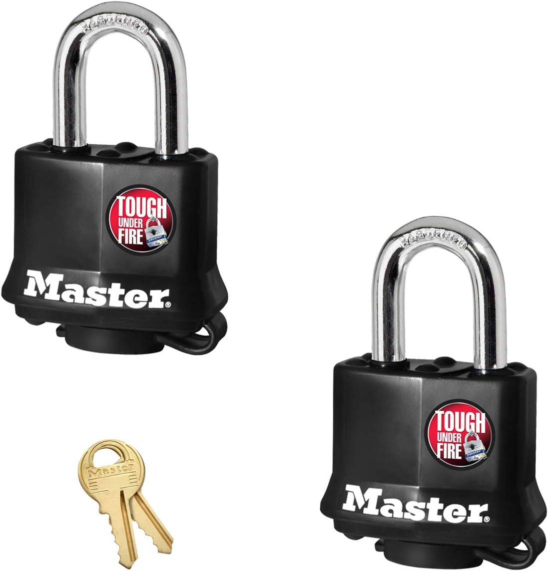 Master Lock (2) Keyed Alike Padlocks w/Thermoplastic Coating - 311KA-2 ...