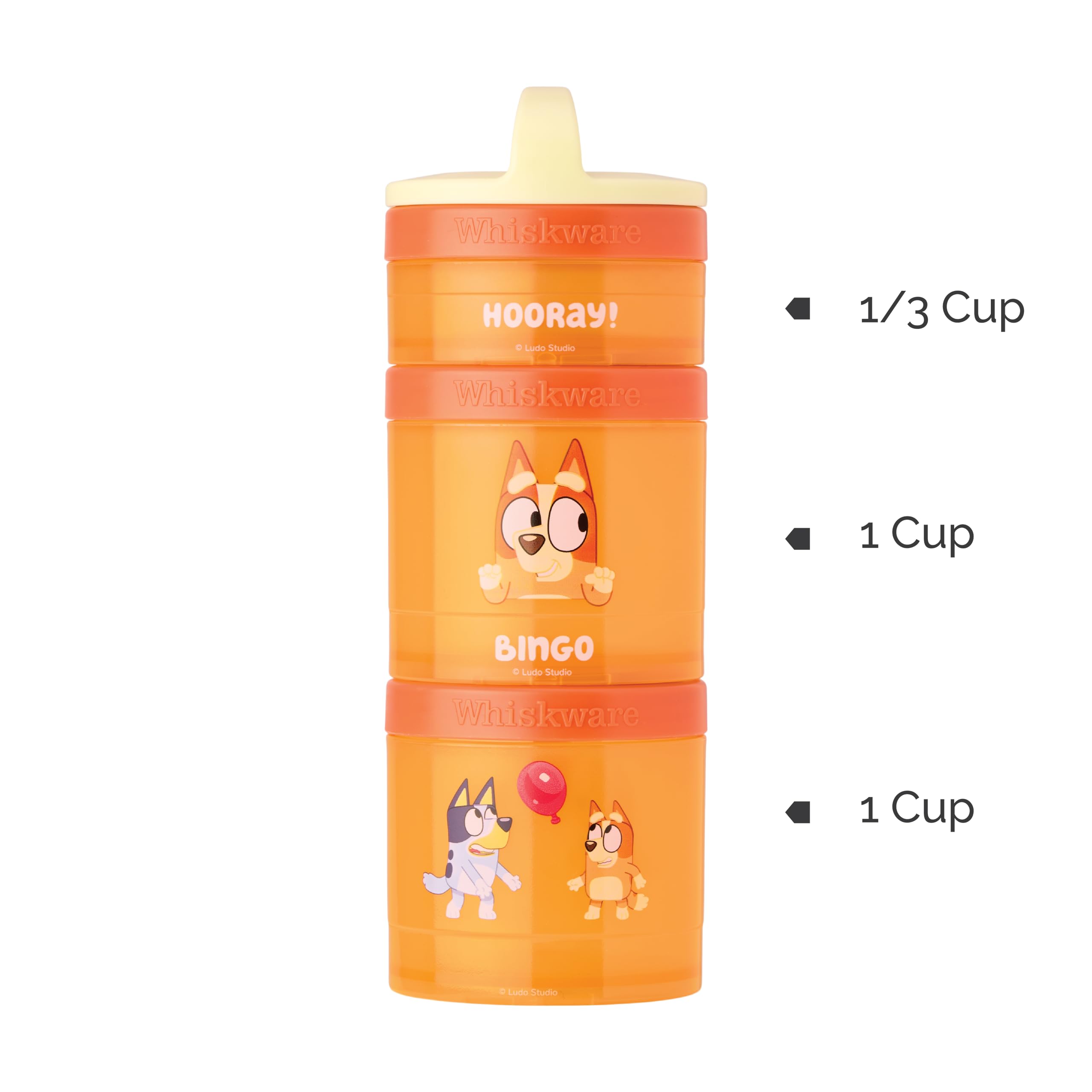 Snapklik.com : Whiskware Bluey Stackable Snack Containers For Kids And ...
