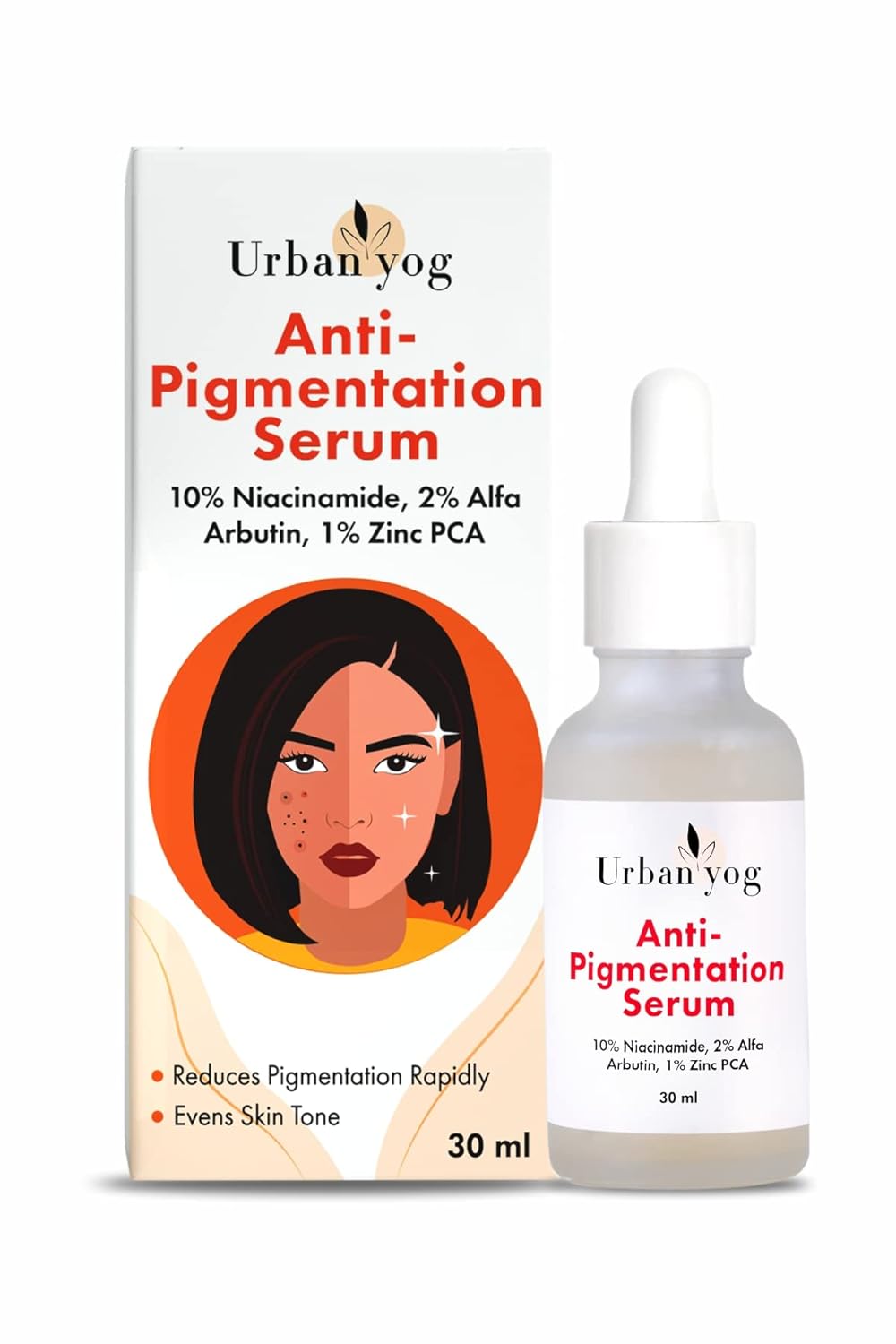 Urban Yog Anti-Pigmentation Serum with 10% Niacinamide 1% Zinc PCA ...