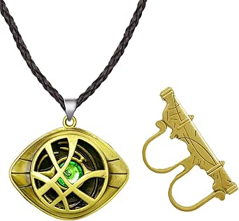 BJPERFMS Doctor Strange Necklace, Doctor Strange Ring, Doctor Strange ...