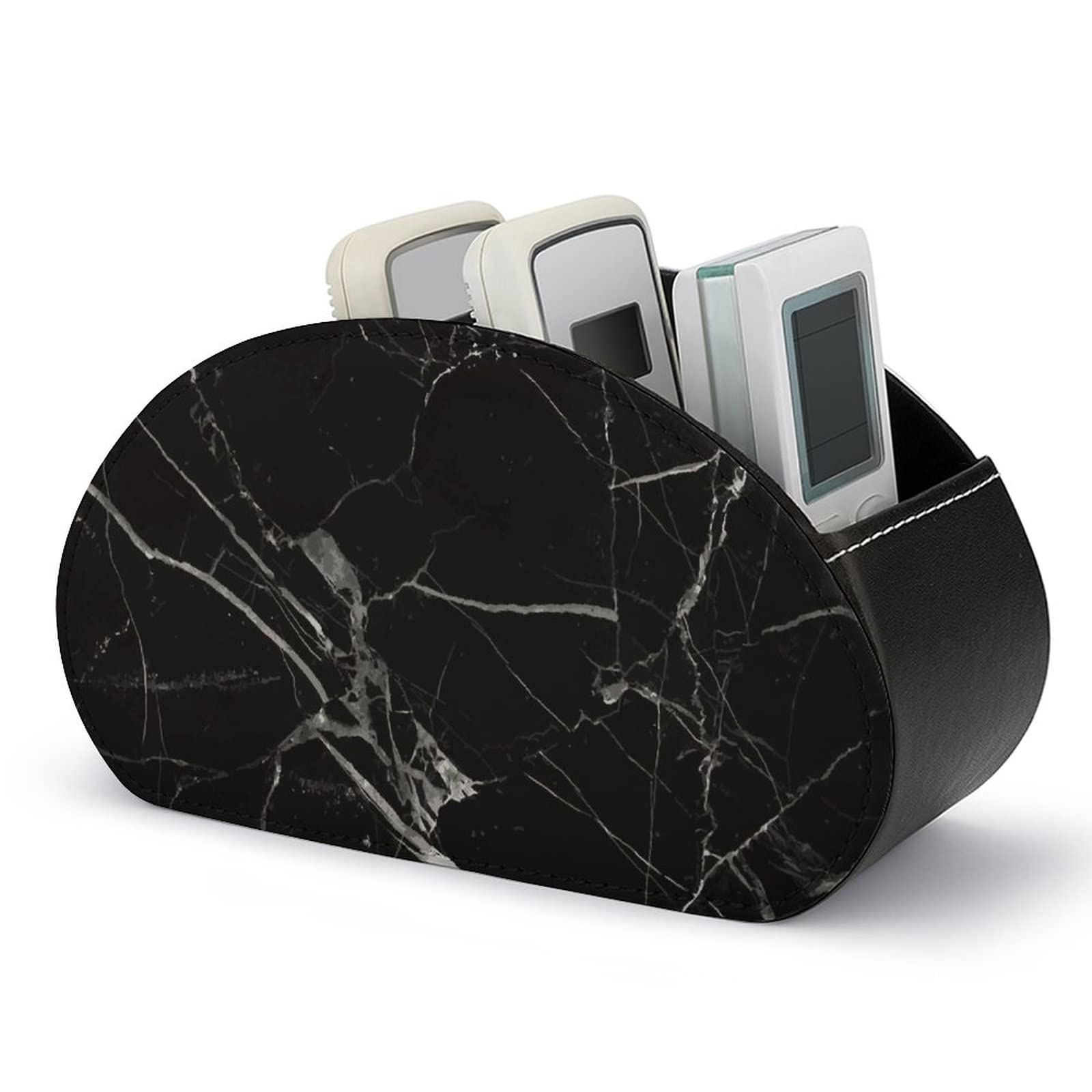 Amazon.com: JAIDEN BEATA Black Marble TV Remote Control Holder with 5 ...
