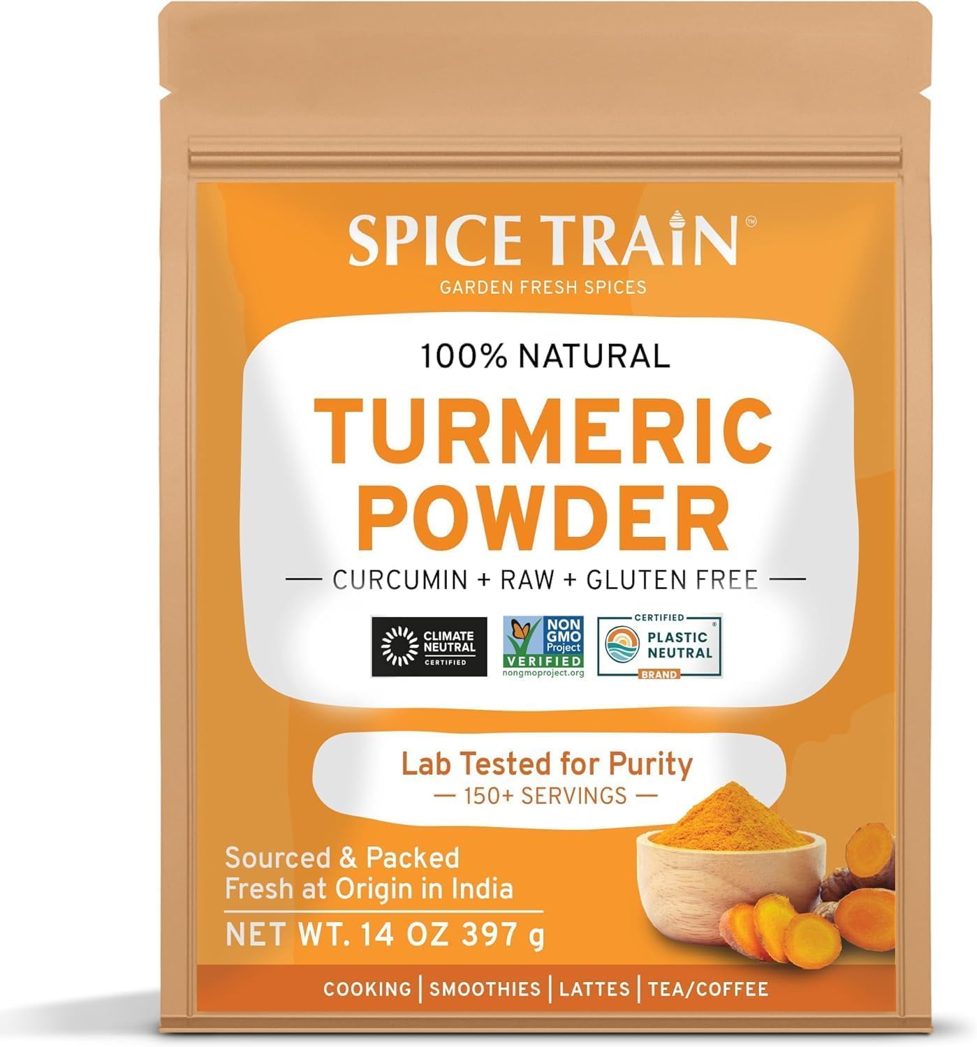 Turmeric Powder with Curcumin (397g/14oz) | Gluten Free & Vegan | Made ...